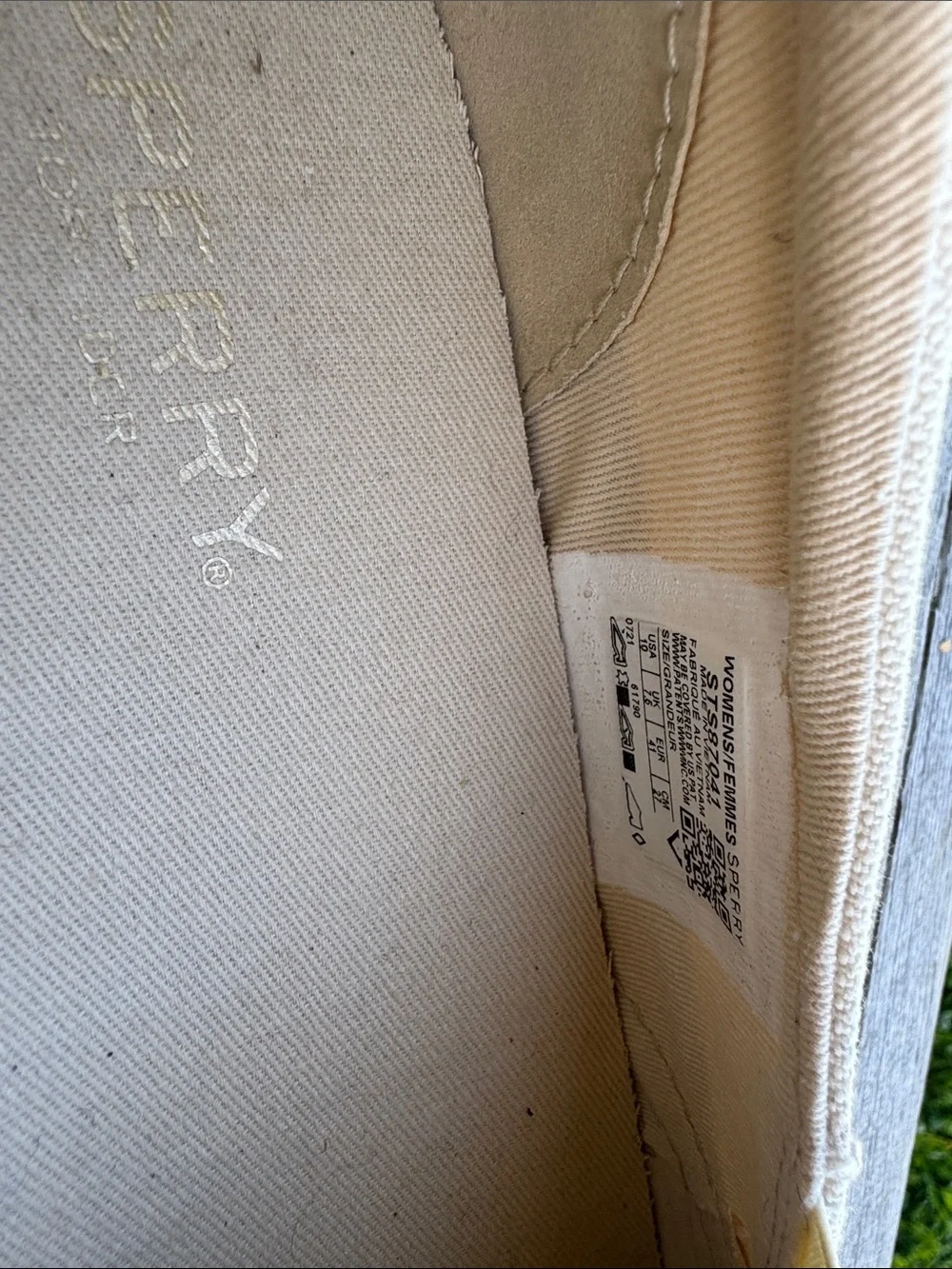 Sperry | Shoes | Sperry Slipon Camo Print Sneakers In Cream And Gray ...